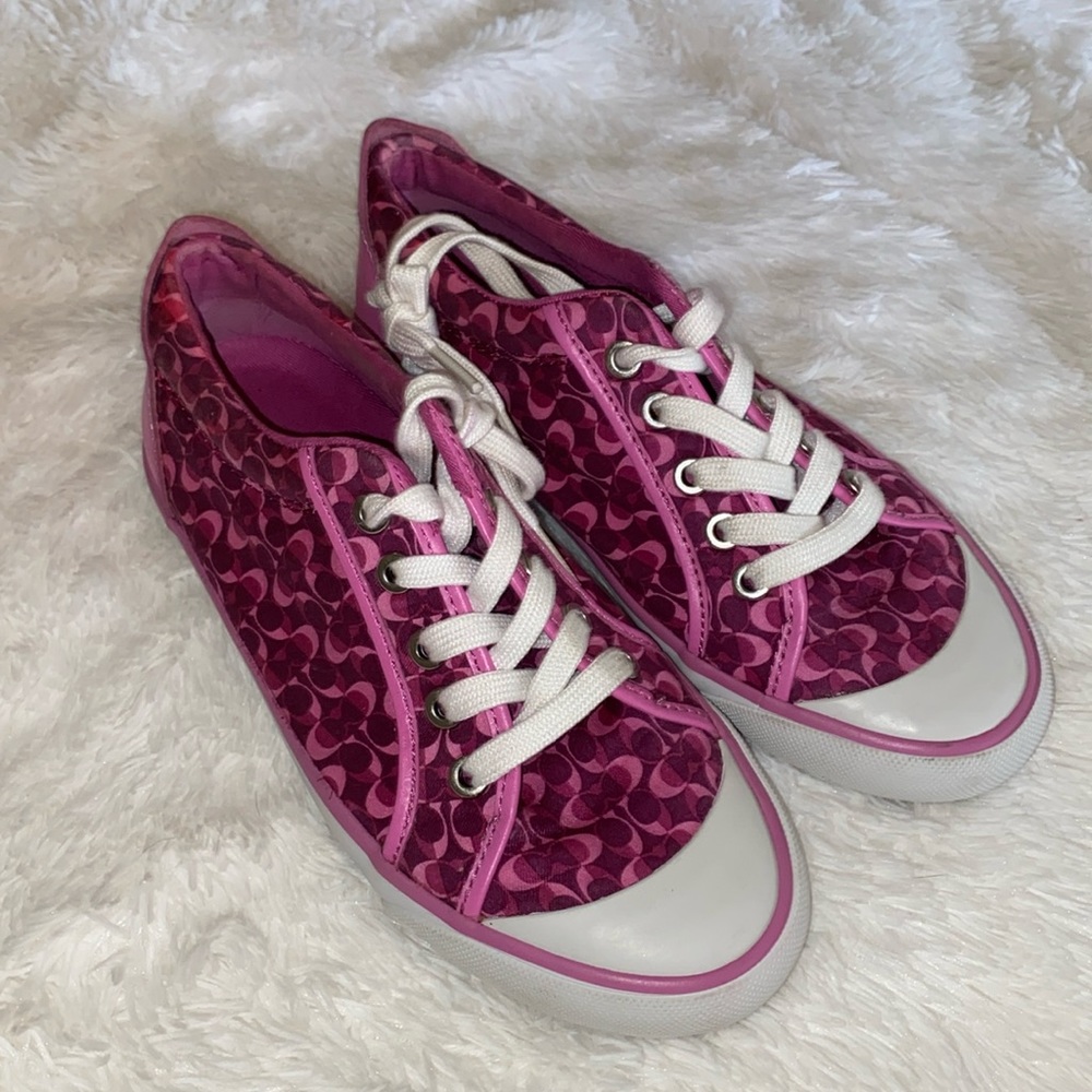 Coach Signature Fuchsia Sneakers - Gem